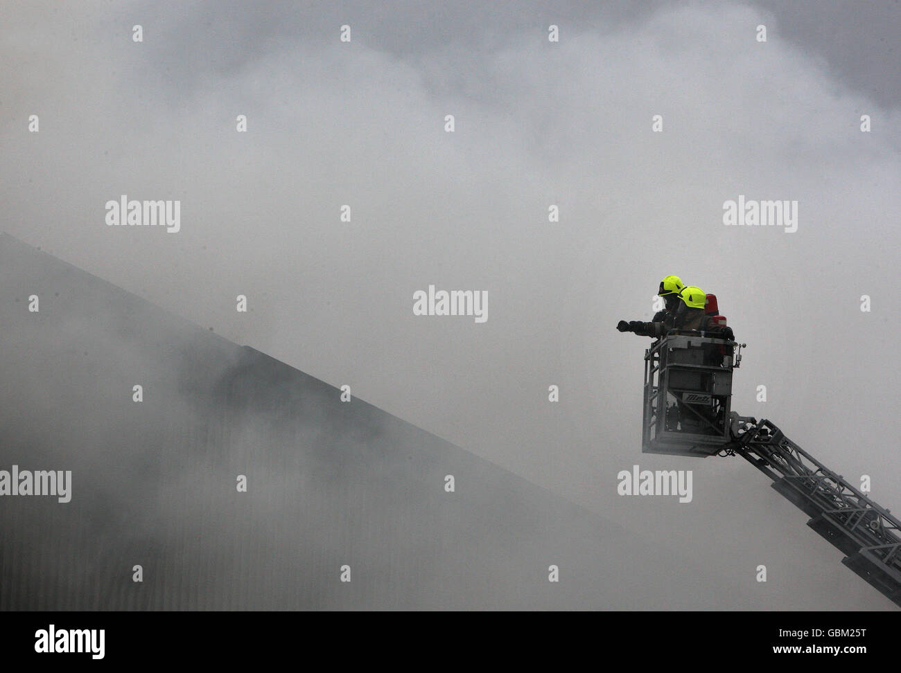 Fire at Campbell Meats Factory Stock Photo - Alamy