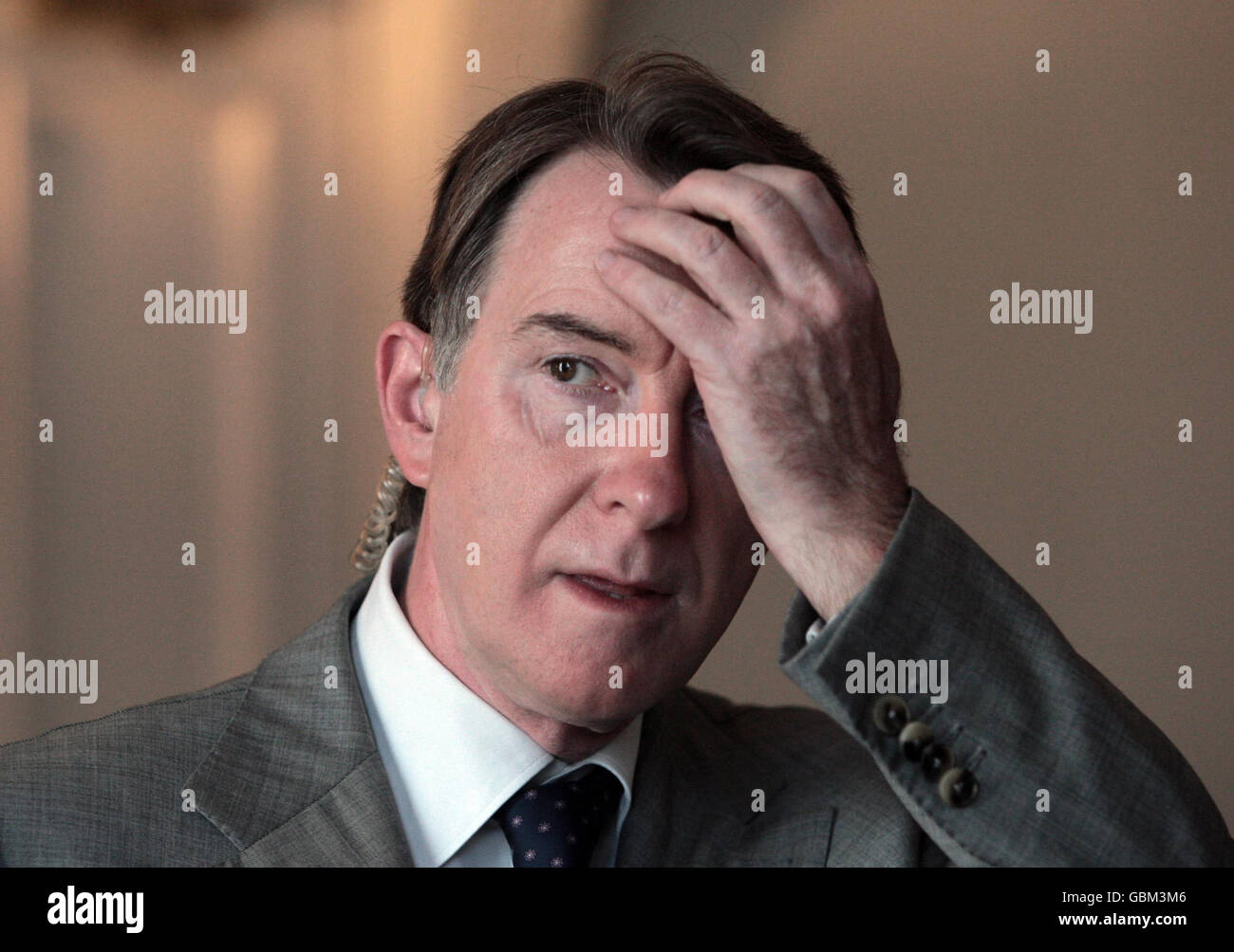 Politics head head shot peter mandelson hi-res stock photography and ...
