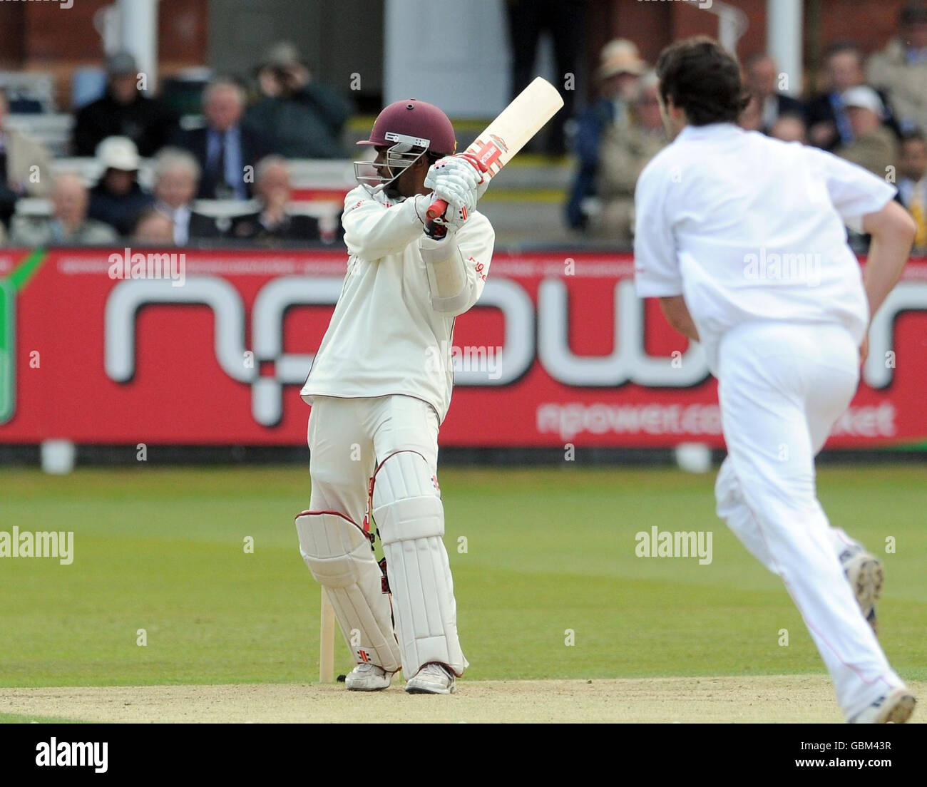 West indies ramdin out first test match lords cricket ground hi-res ...