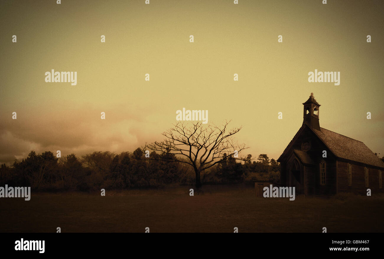 Haunted House with Horror Atmosphere Stock Photo - Alamy