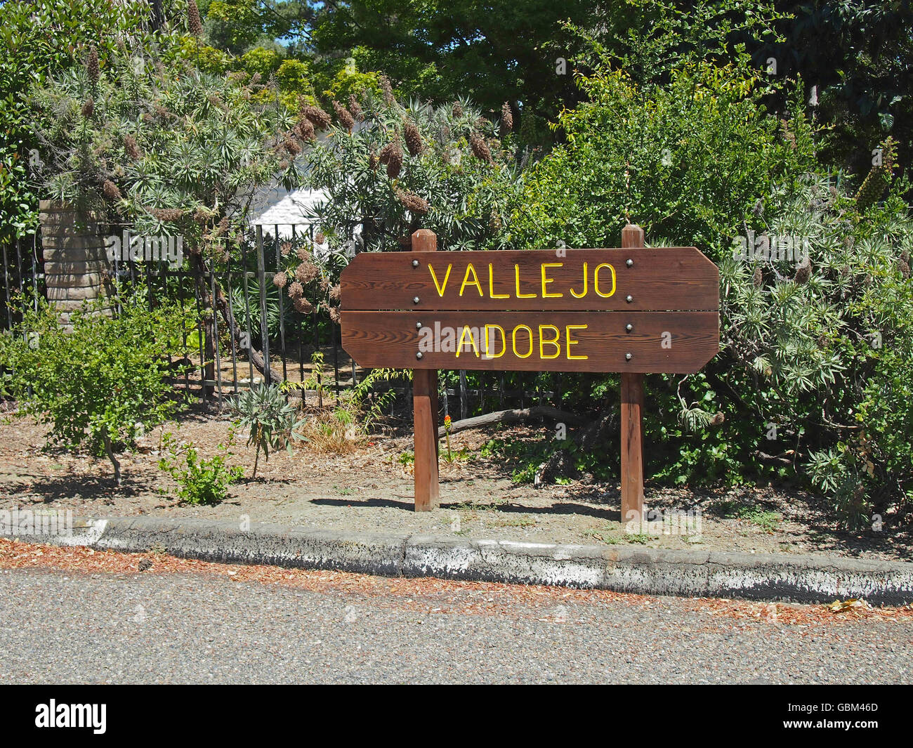 Vallejo Adobe sign, Fremont, California, USA Stock Photo - Alamy