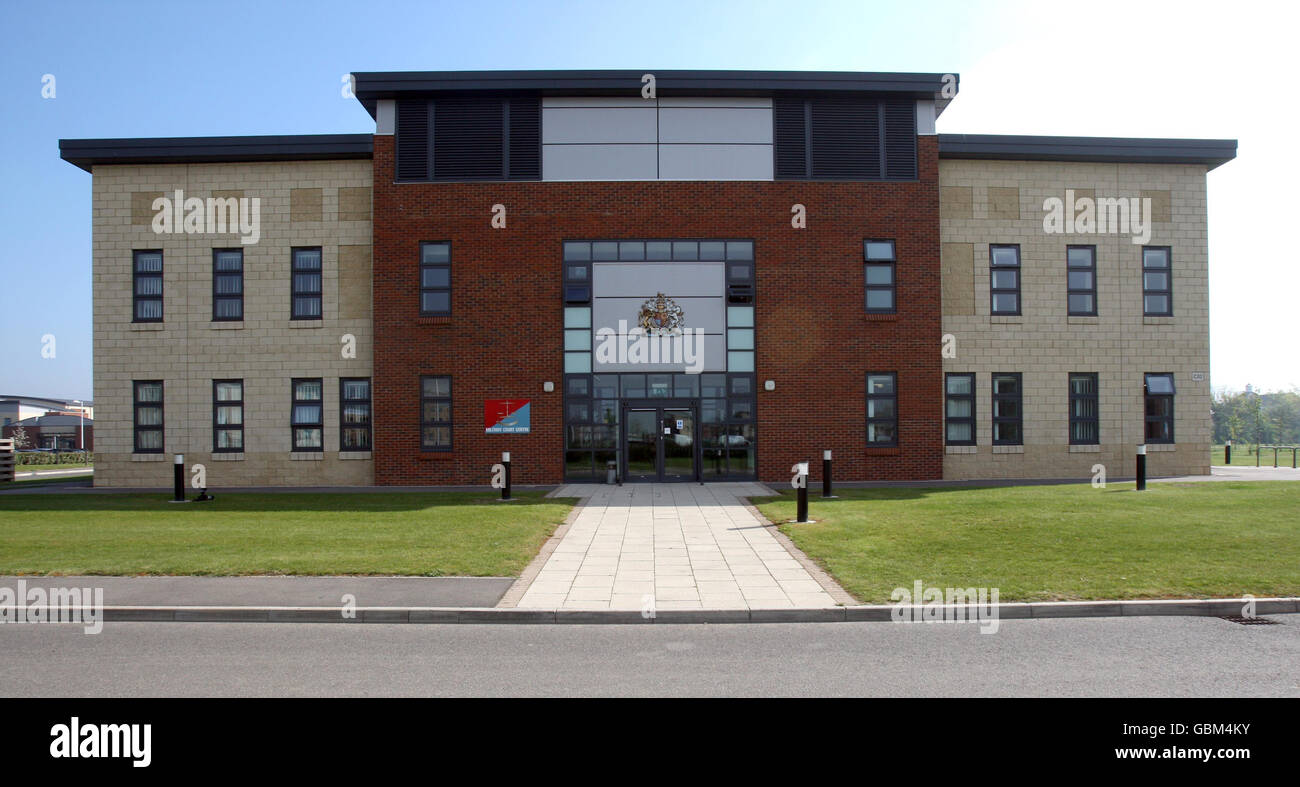 A general view of Colchester Garrison Military Court, Colchester Essex ...