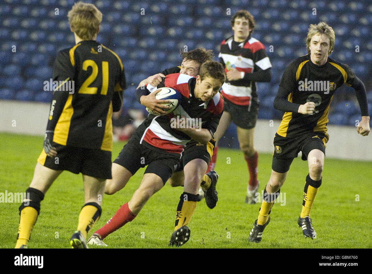 Action boys under 18 national finals murrayfield stadium hi-res stock ...