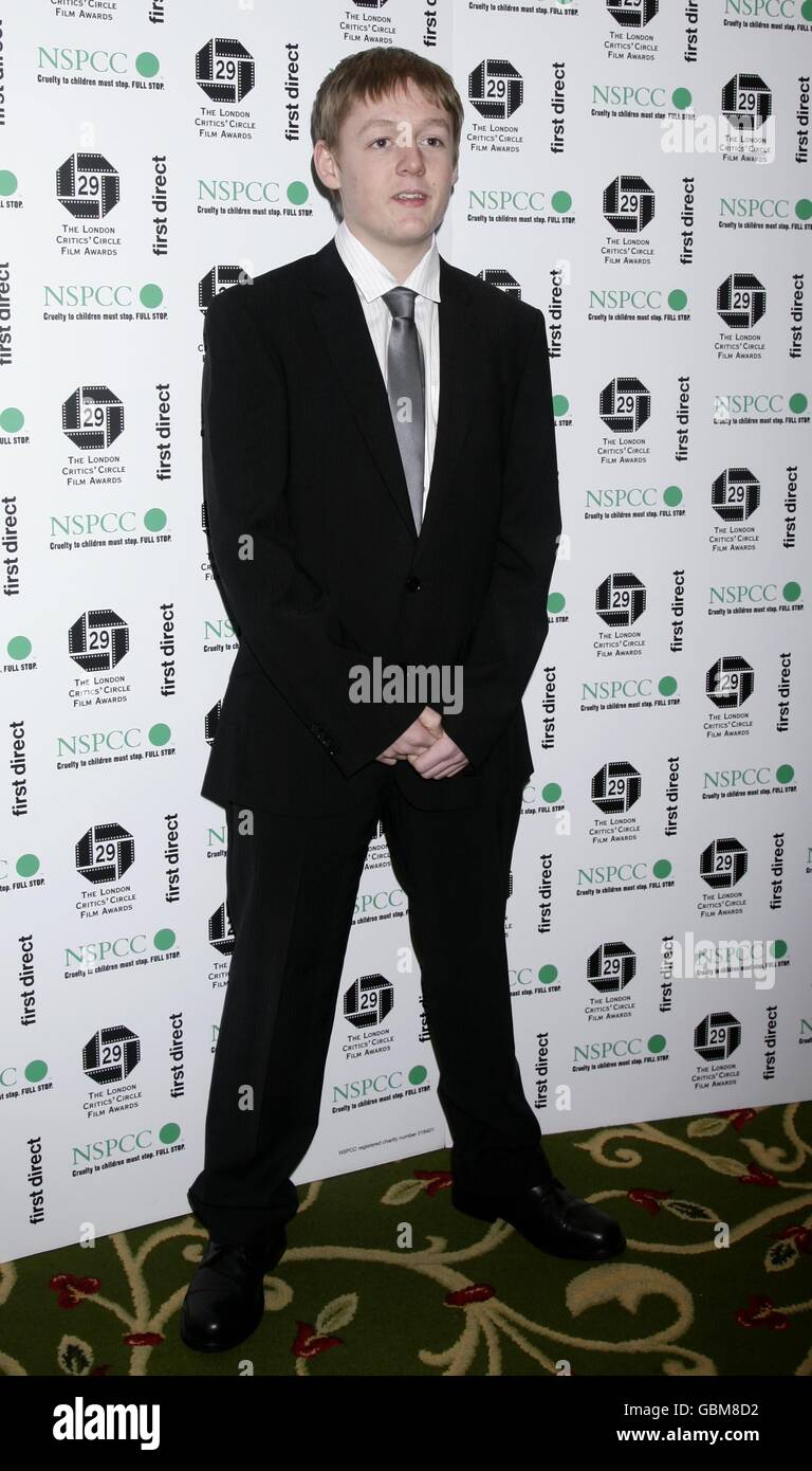 Thomas Turgoose with his Young British Performer Award, at The London ...