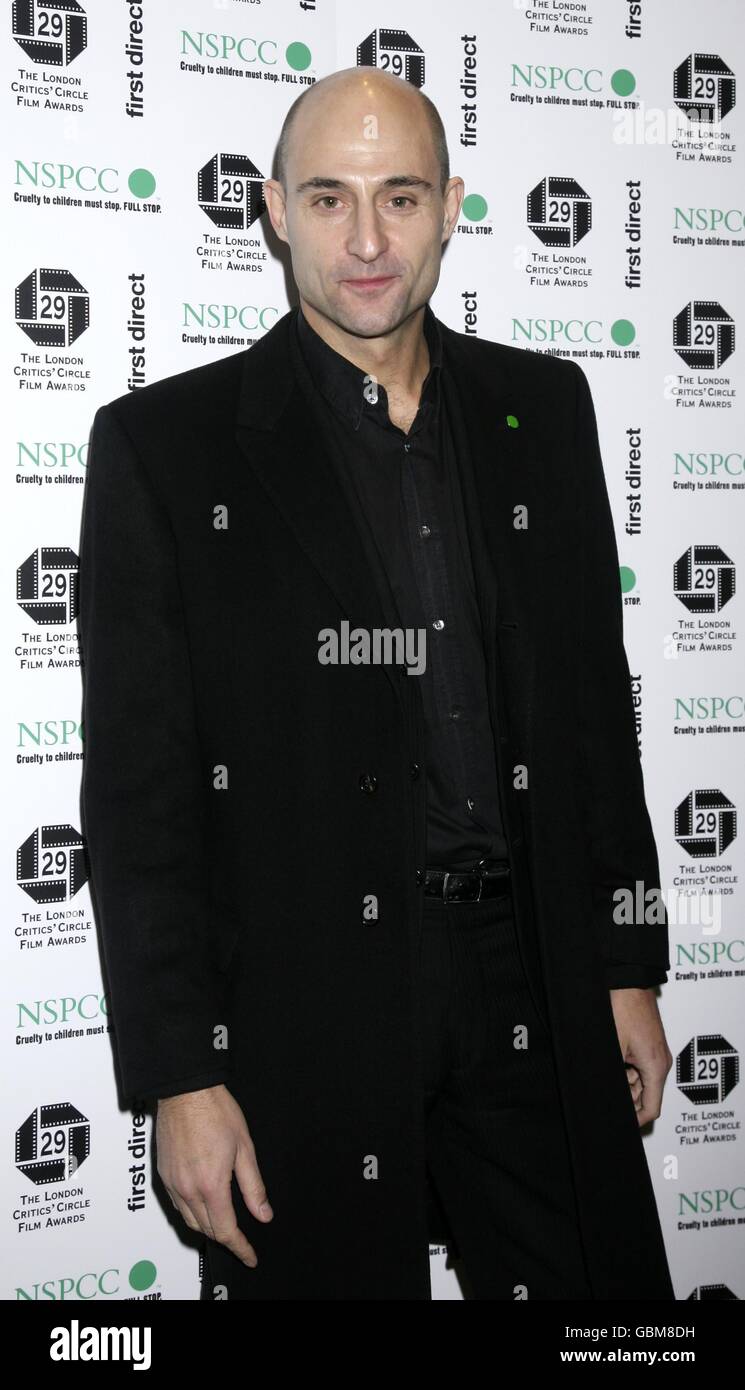 Mark Strong arriving for The London Critics' Circle Film Awards, at ...
