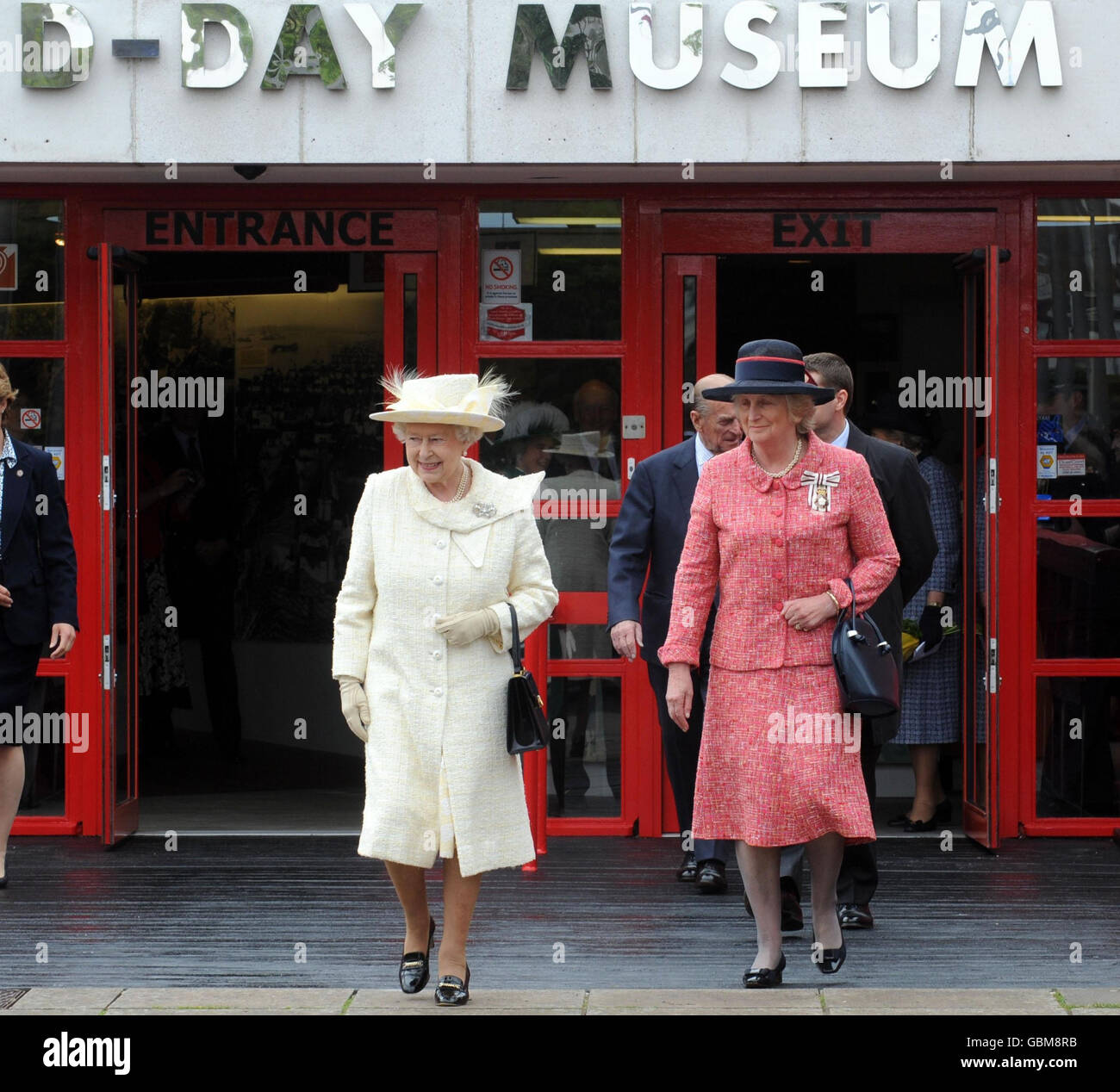 Britain's Queen Elizabeth II attends the opening of the D-Day museum in ...
