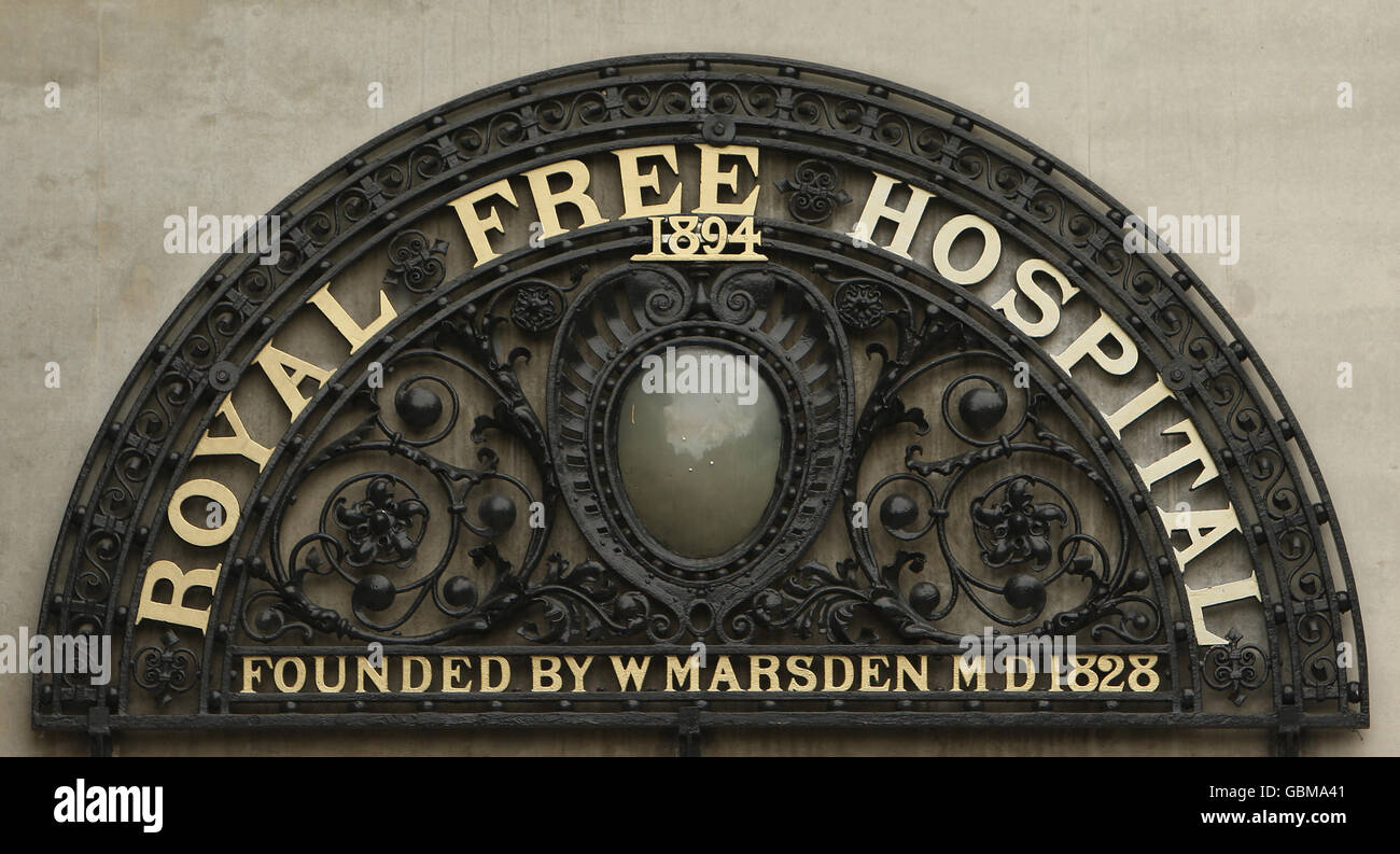 General view of the Royal Free Hospital, in Hampstead, north west ...