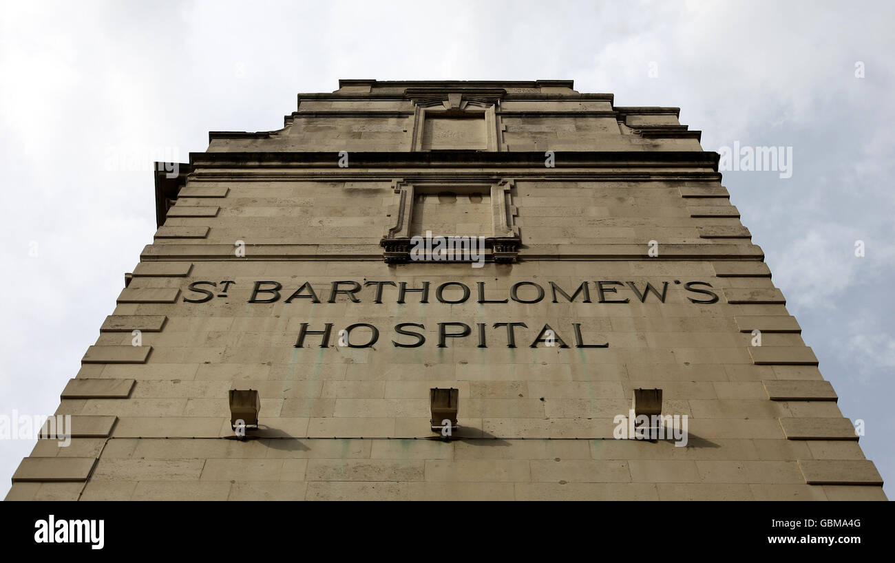 General view of St Bartholomew's Hospital, in central London Stock ...