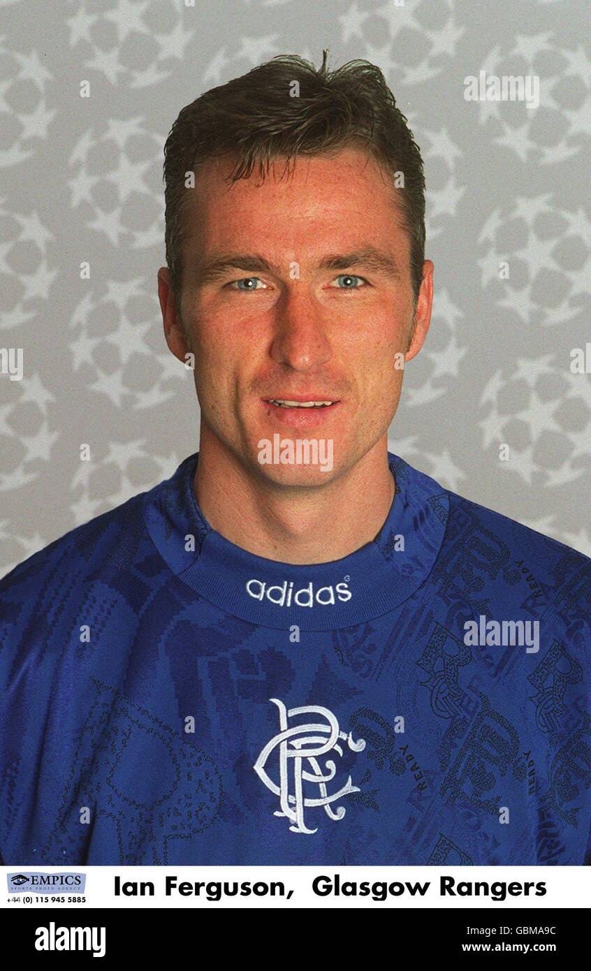 UEFA Champions League 1995/96 .... Ian Ferguson, Glasgow Rangers Stock ...