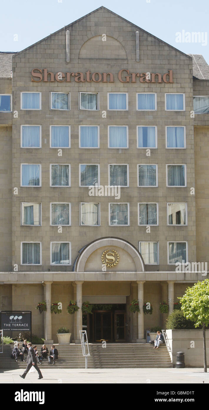 Gv Edinburgh Sheraton Grand Hotel High Resolution Stock Photography and ...