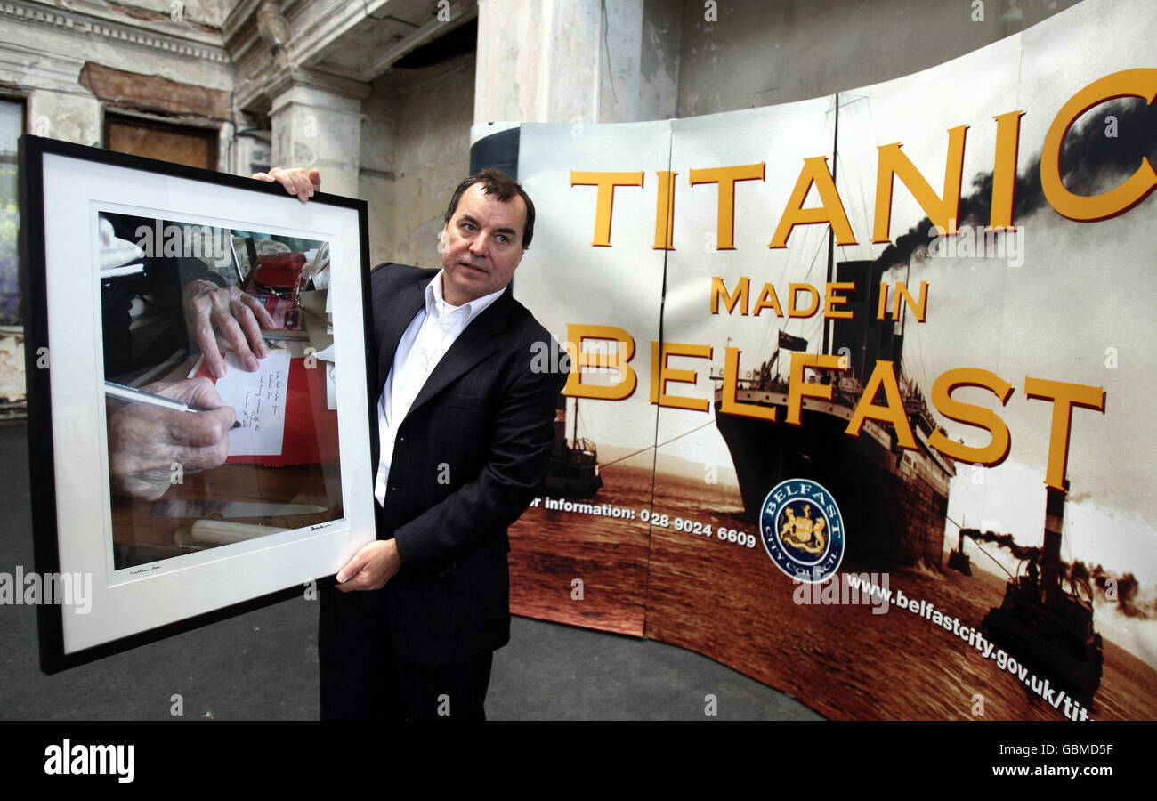 Irish author Don Mullan with one of the limited edition photographs of ...