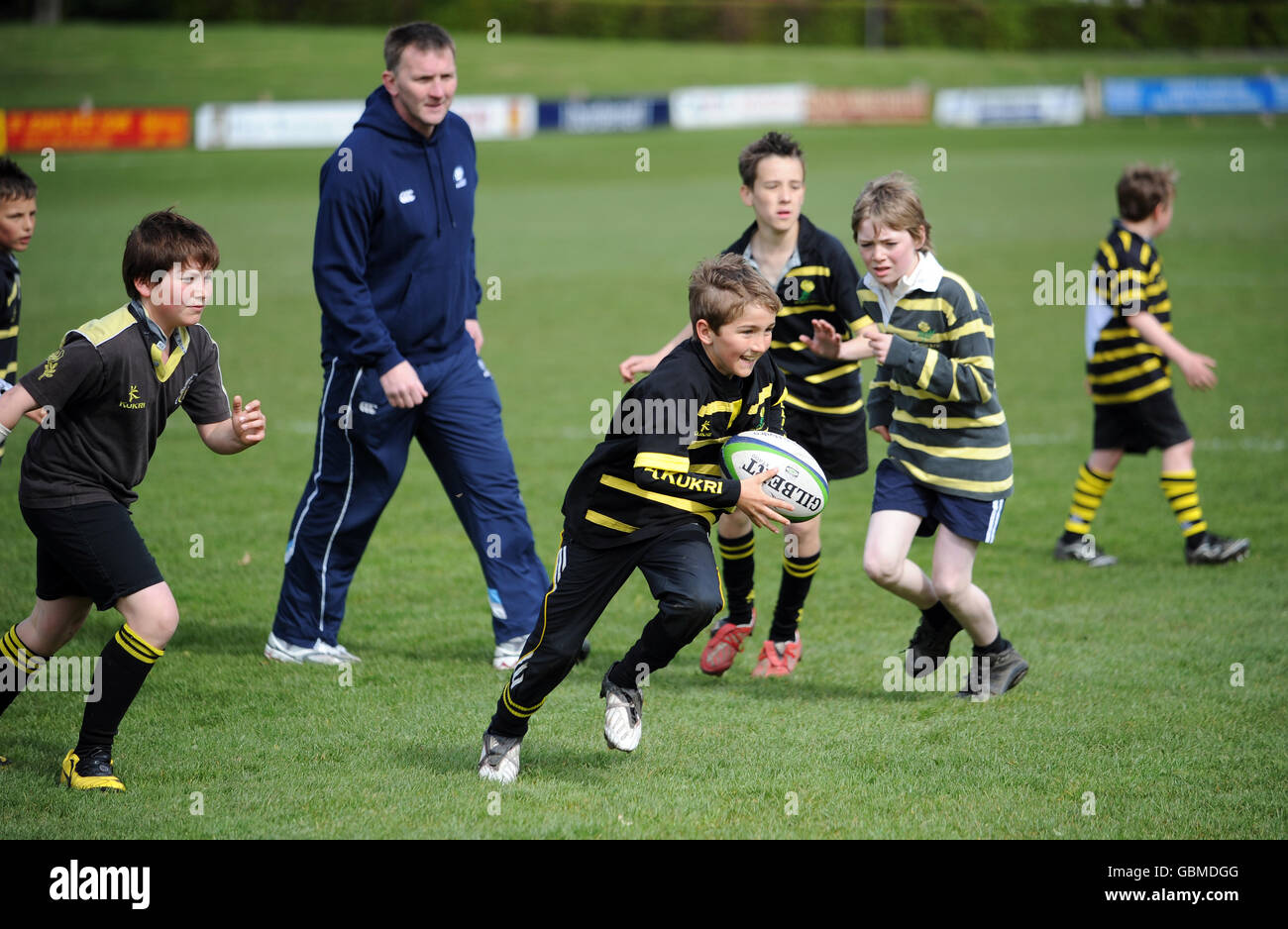 Rugby Union - Coaching - Melrose RFC Stock Photo - Alamy
