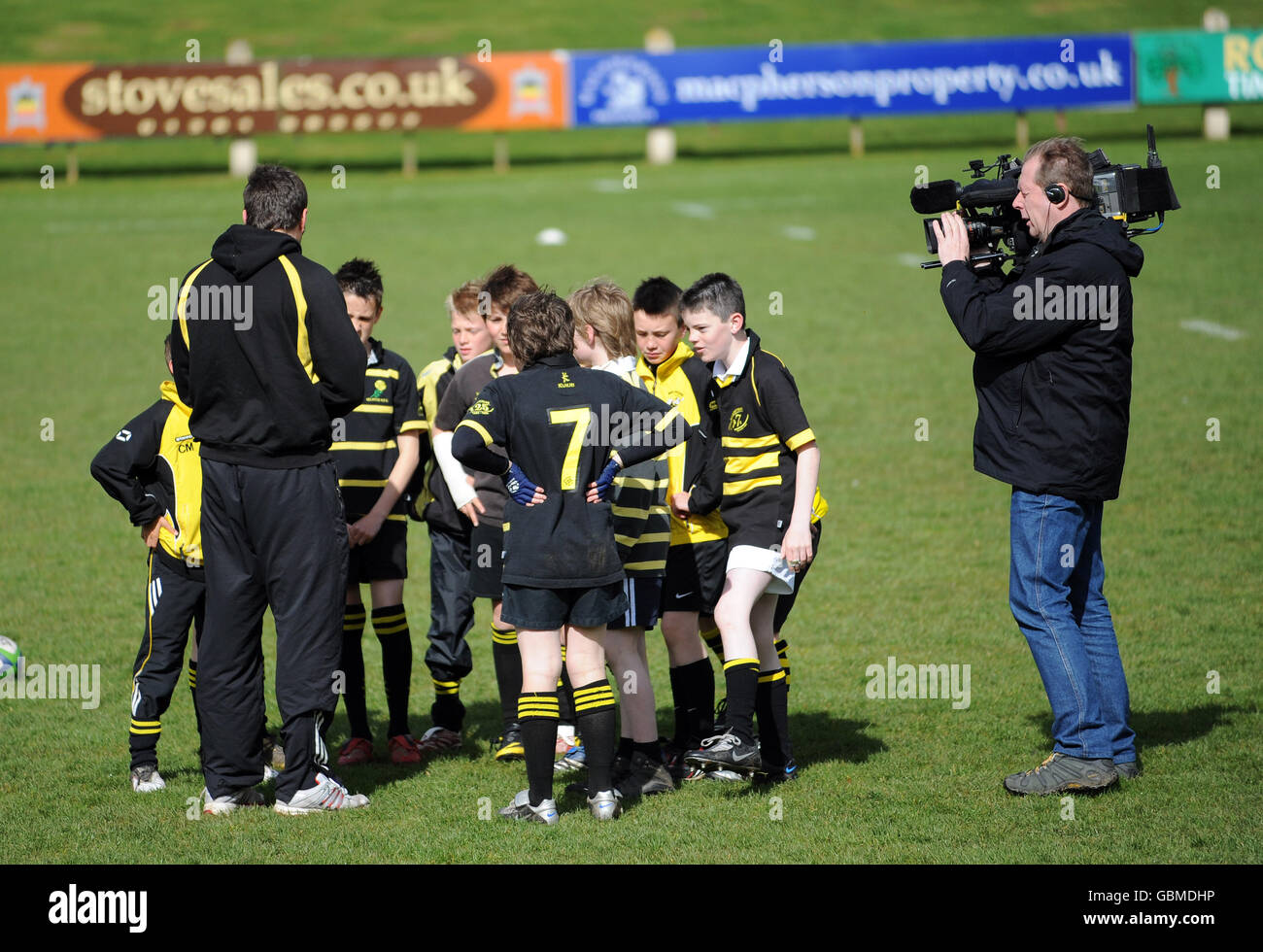 Rugby Union - Coaching - Melrose RFC Stock Photo - Alamy