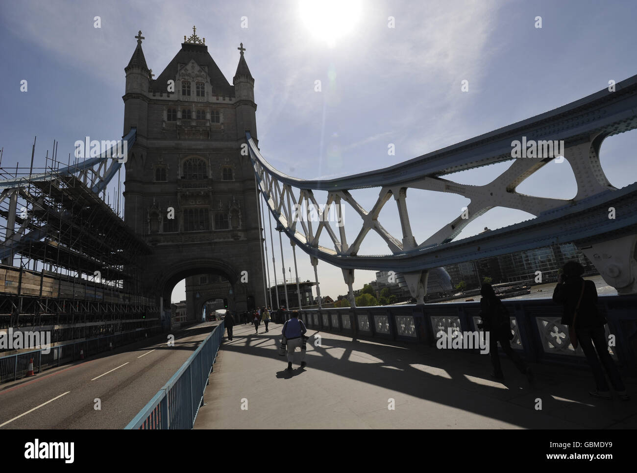 Tower Bridge is reopened after an accident in one of its lifts Stock ...