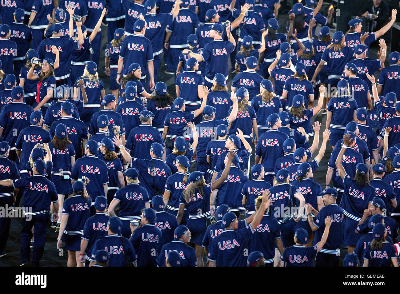 Athens Olympic Games 2004 - Opening Ceremony. The USA team during the ...