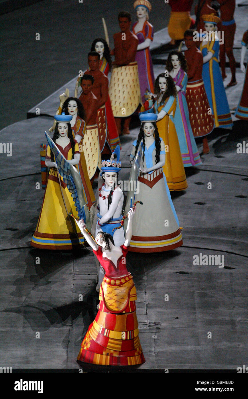 Athens Olympic Games 2004 - Opening Ceremony Stock Photo - Alamy