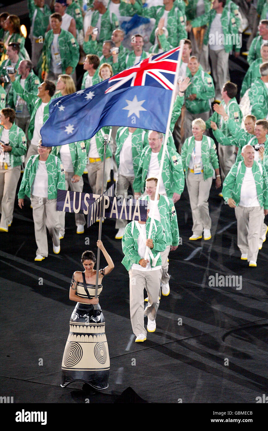Sailor colin beashel leads his countris team hi-res stock photography ...