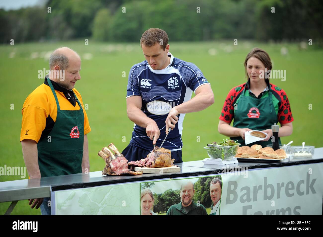 Rugby Union - Scott Forrest Feature - Loch Fyne Stock Photo - Alamy