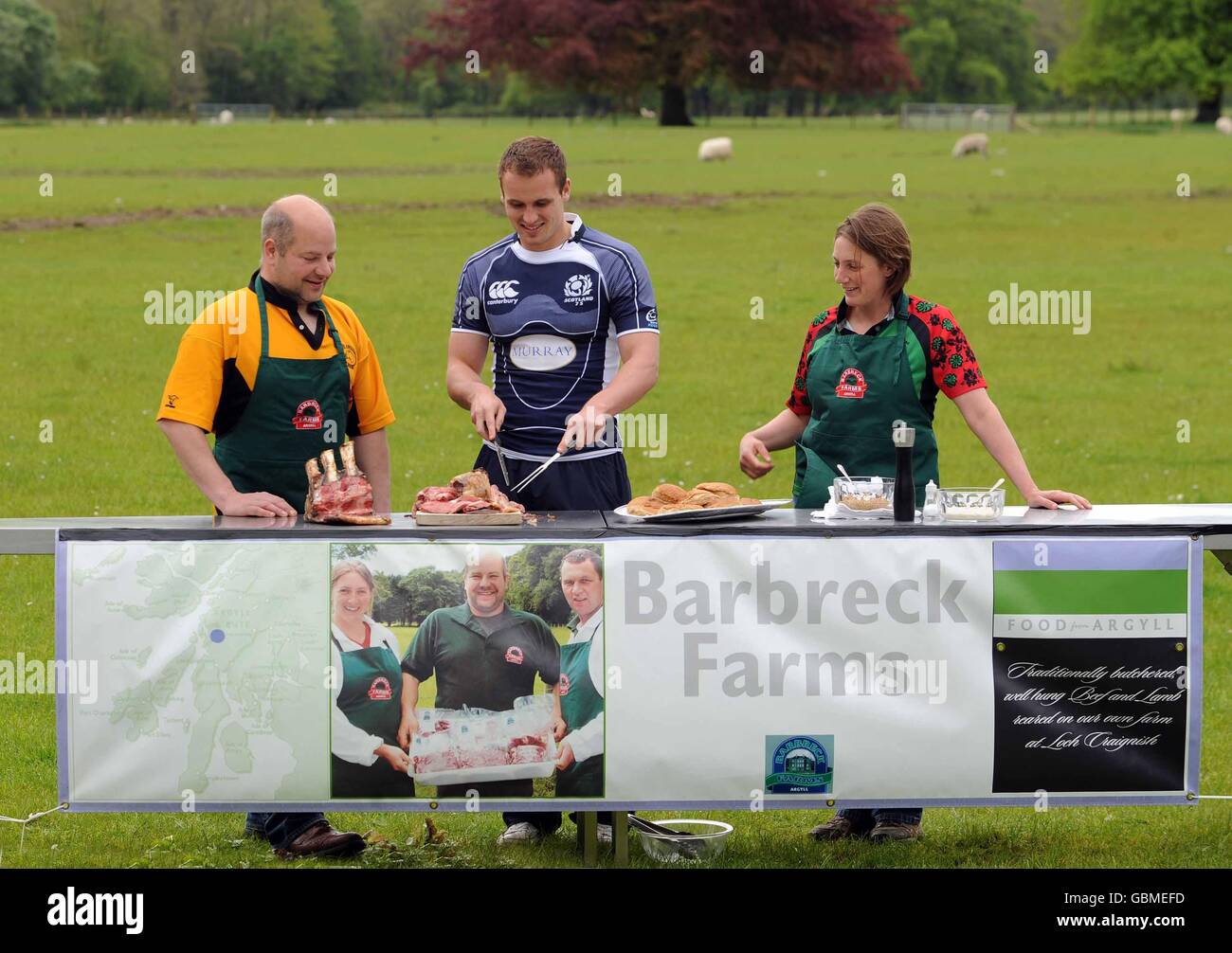Rugby Union - Scott Forrest Feature - Loch Fyne Stock Photo - Alamy