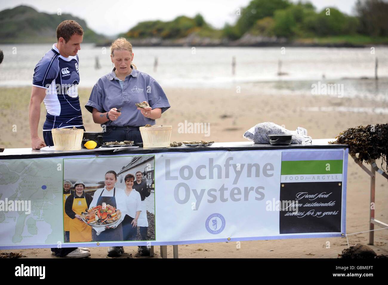Rugby Union - Scott Forrest Feature - Loch Fyne Stock Photo - Alamy
