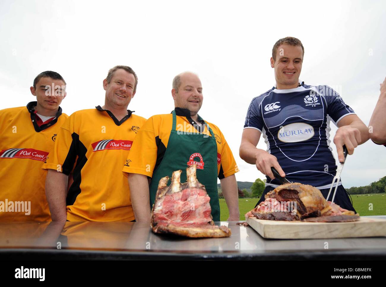 Rugby Union - Scott Forrest Feature - Loch Fyne Stock Photo - Alamy