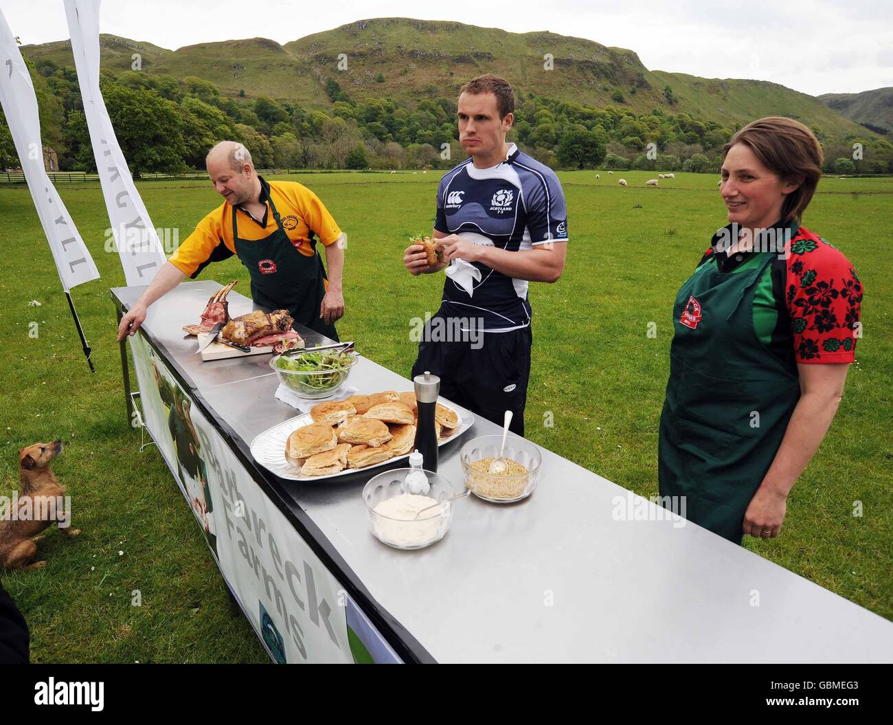 Scotland Rugby Sevens player Scott Forrest samples Barbreck Farms meat ...