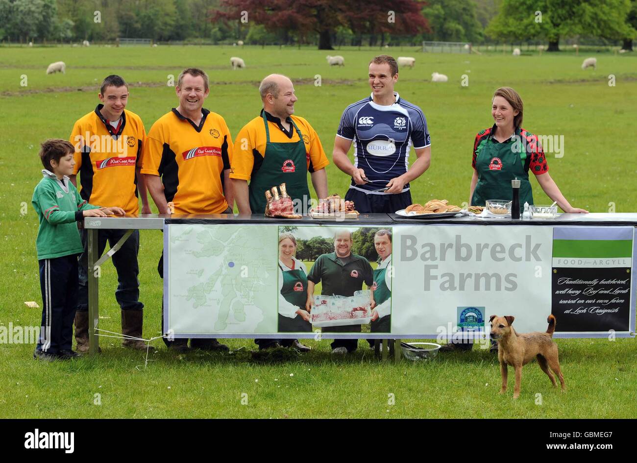 Scotland Rugby Sevens player Scott Forrest samples Barbreck Farms meat ...
