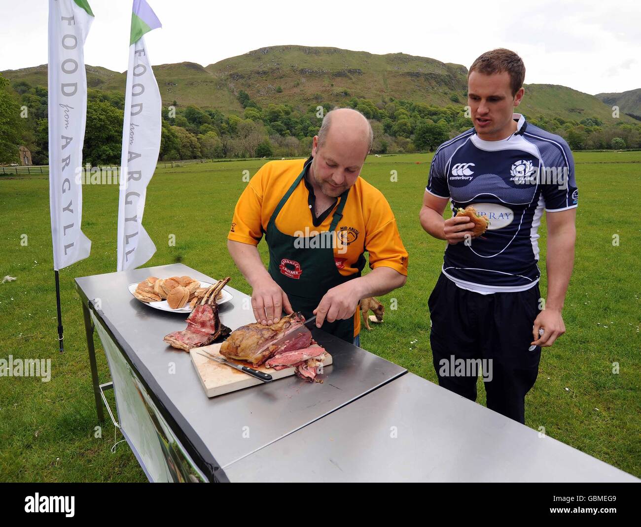 Rugby Union - Scott Forrest Feature - Loch Fyne Stock Photo - Alamy