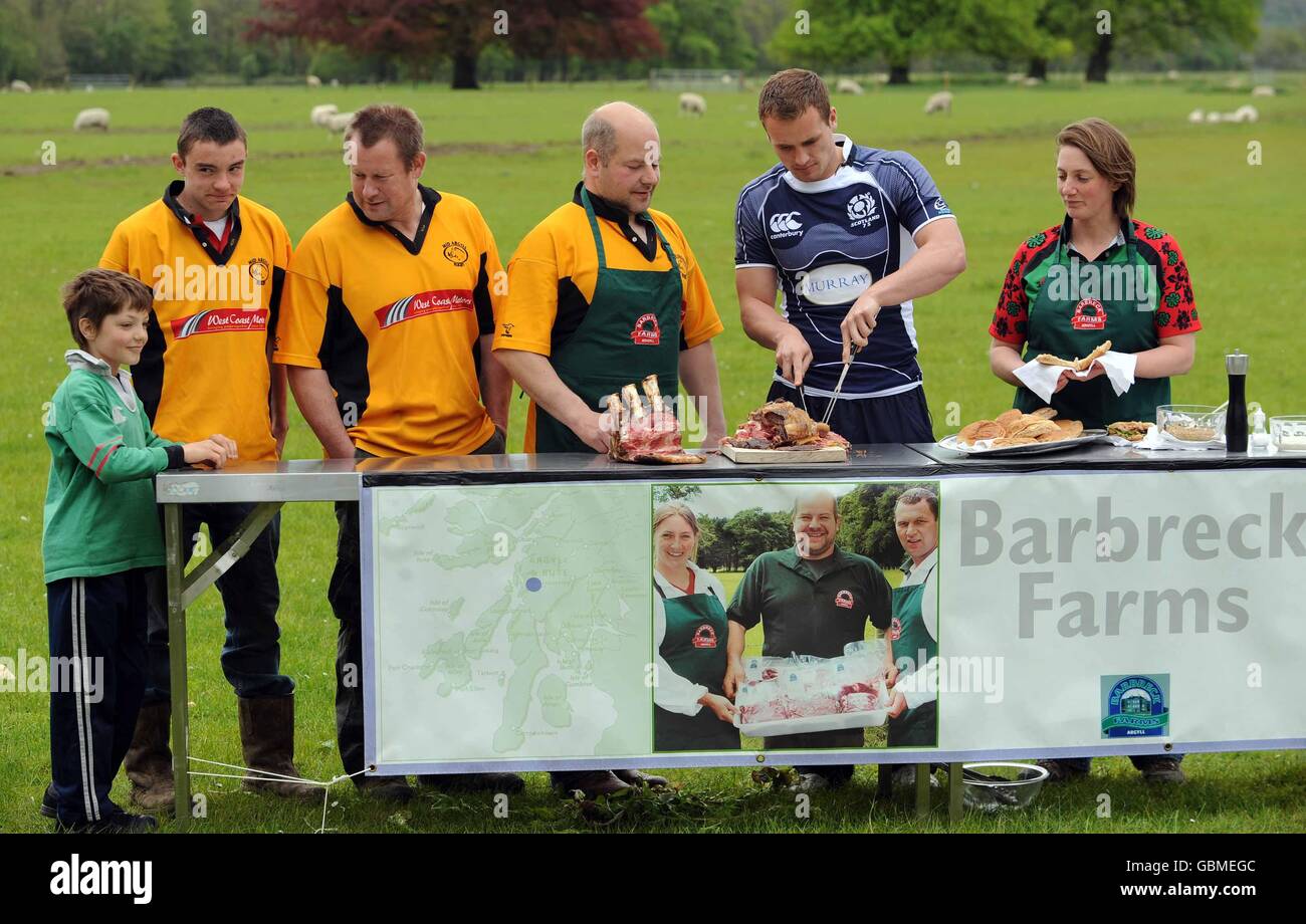 Rugby Union - Scott Forrest Feature - Loch Fyne Stock Photo - Alamy