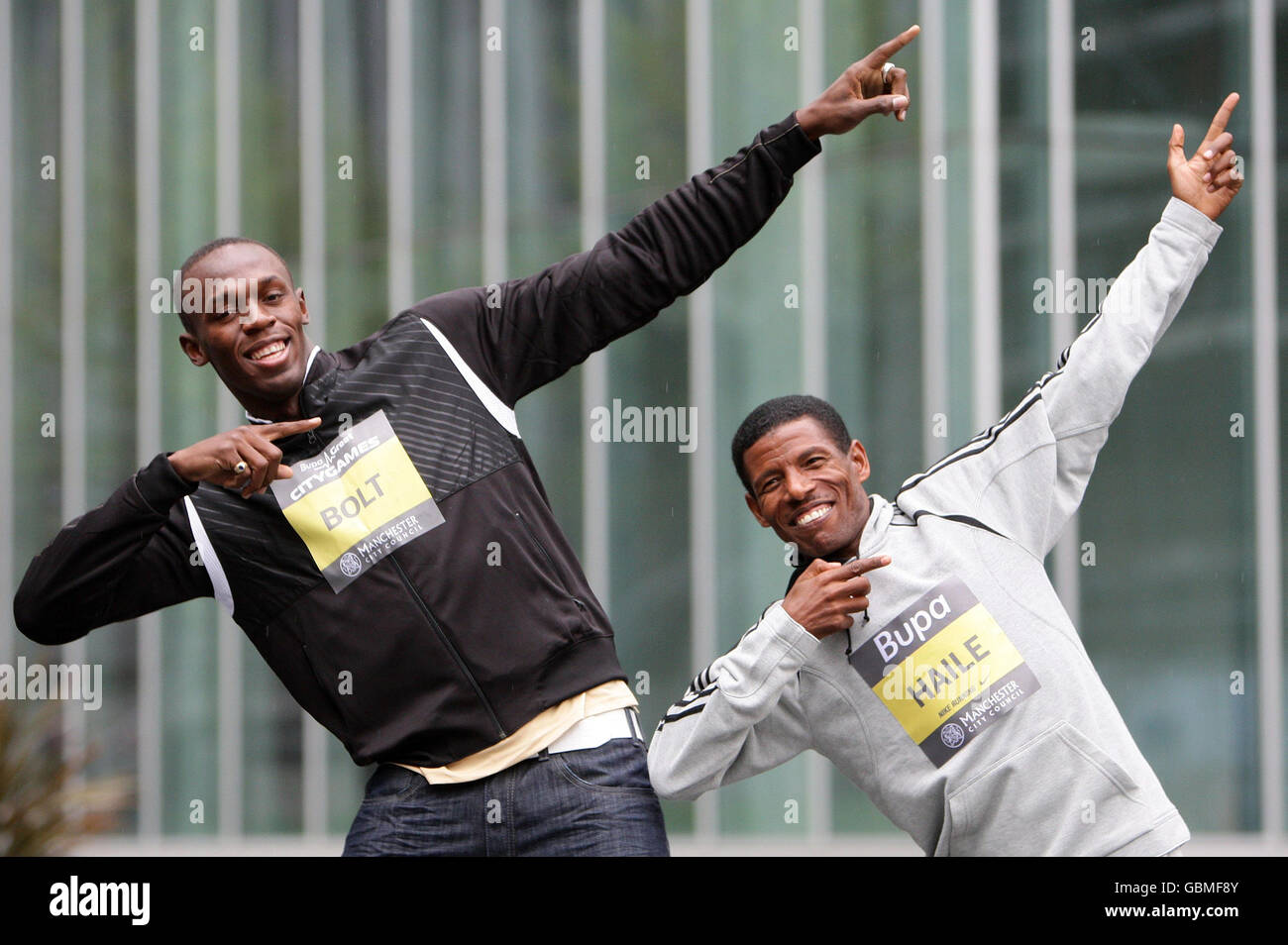 Usain bolt gesture hi-res stock photography and images - Alamy