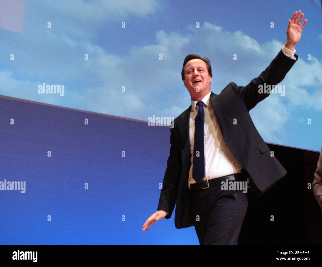 Leader of the Conservatives David Cameron after his speech at the ...