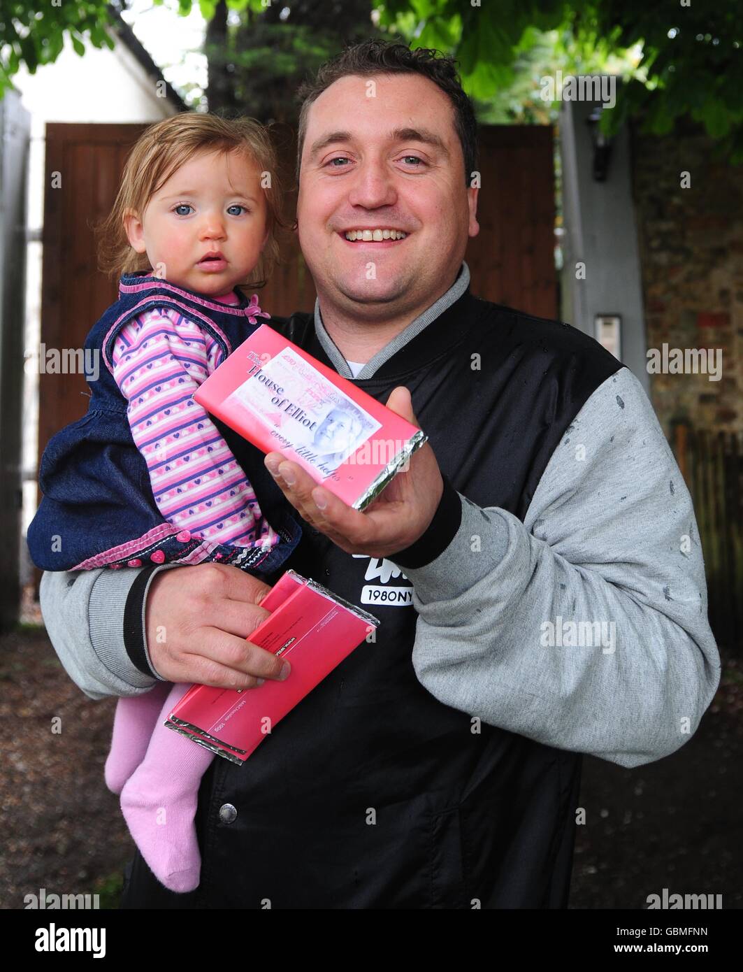 Scunthorpe resident Matthew Stephenson, with his daughter Isobel, holds ...