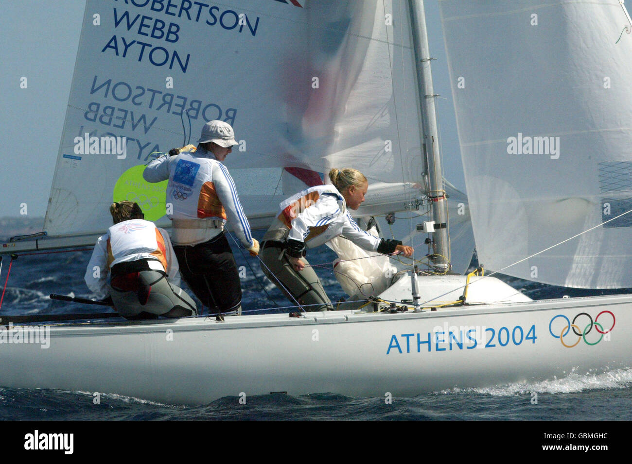 Sailing - Athens Olympic Games 2004 - Women's Keelboat Yngling. Great ...