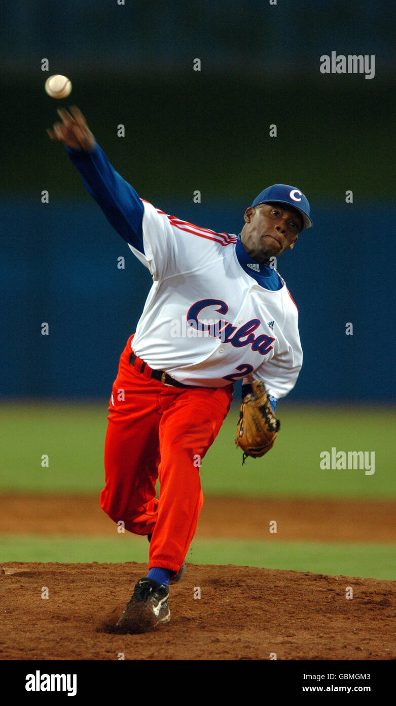 Baseball - Athens Olympic Games 2004 - Cuba v Japan Stock Photo - Alamy