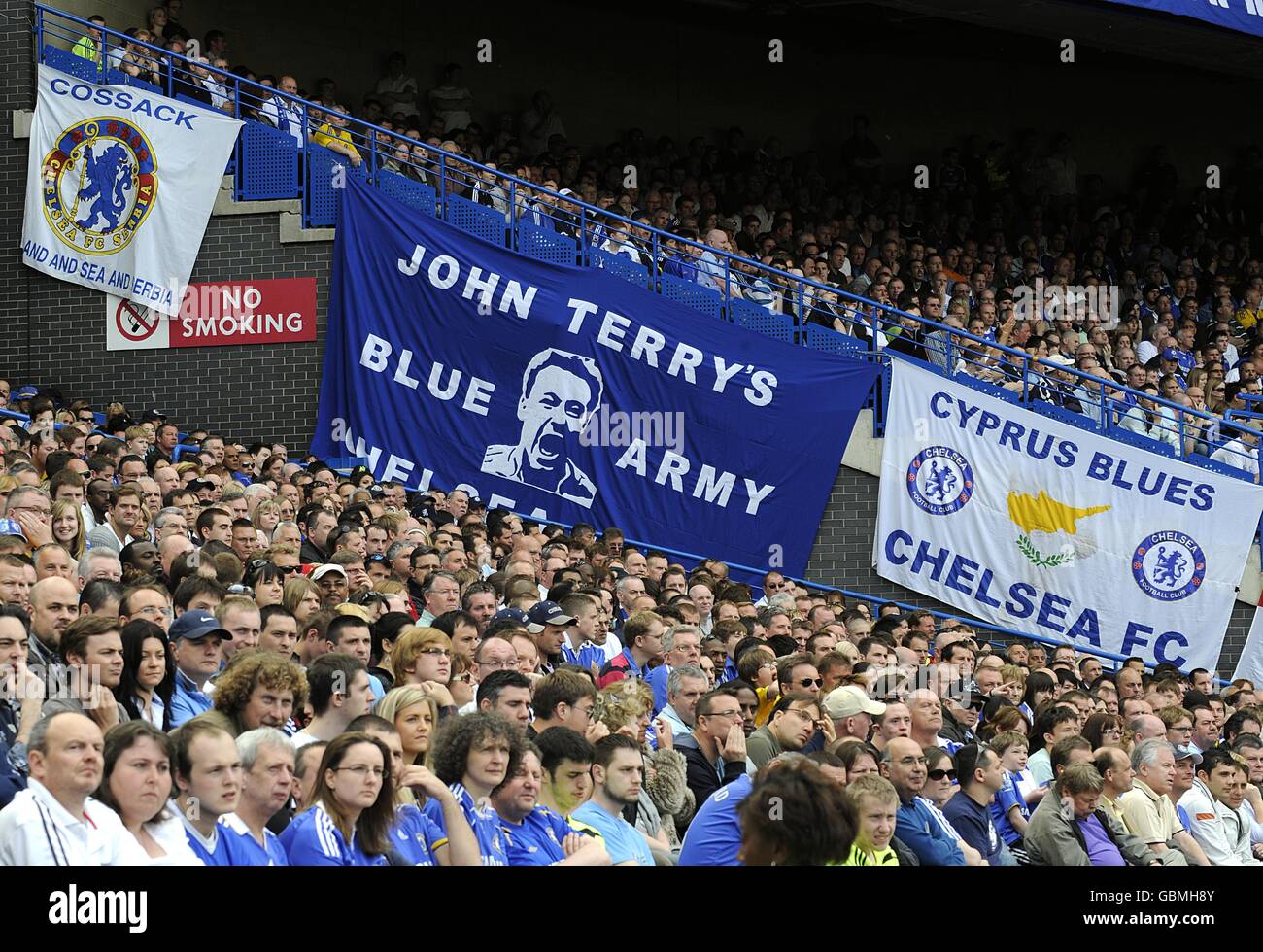 Chelsea fans in stands barclays premier league match stamford bridge hi ...