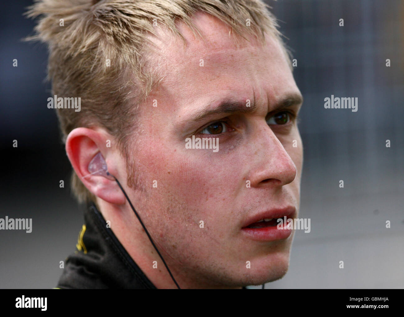 Ireland's Adam Carroll prepares for the sprint race during the British ...