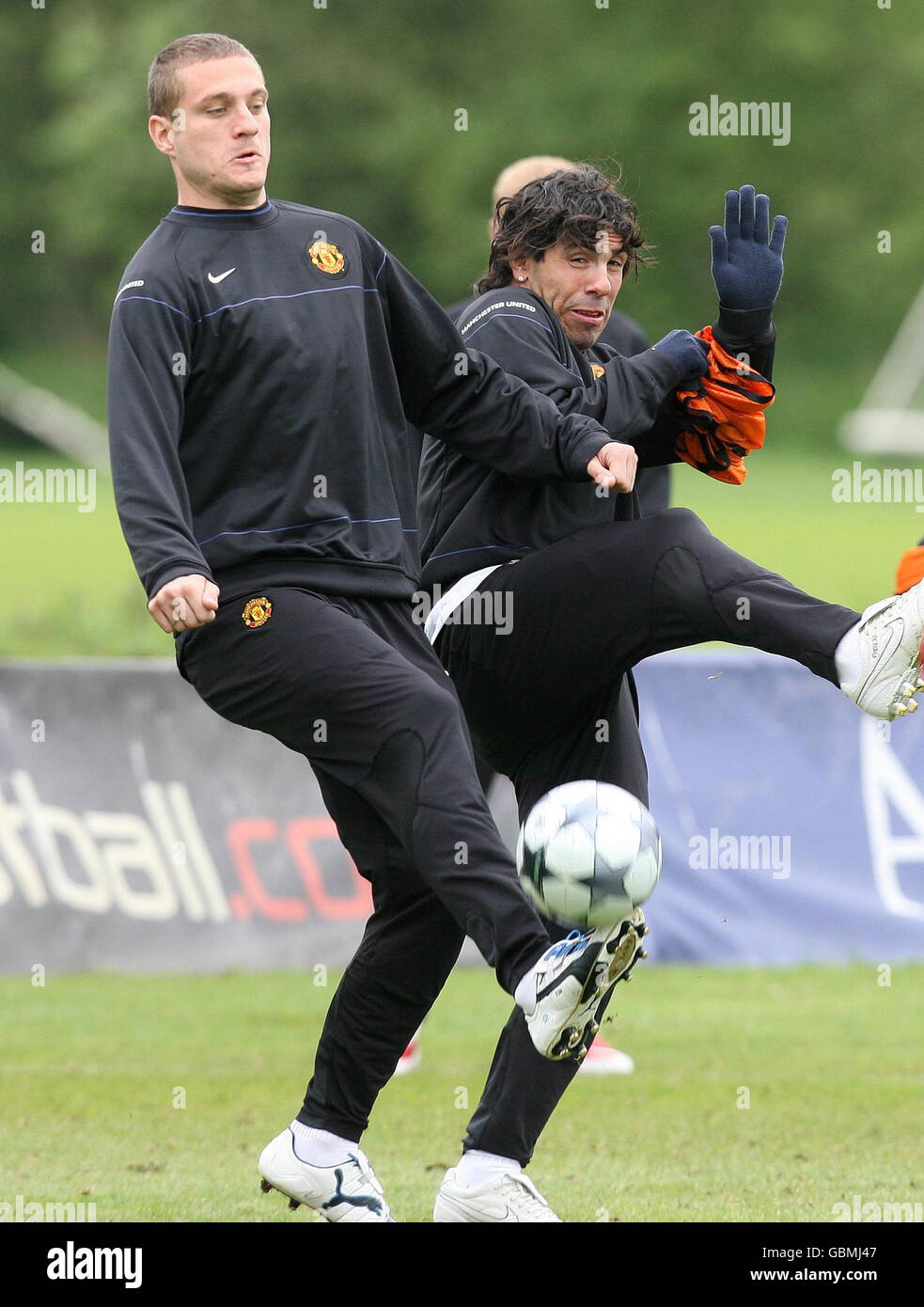 Soccer manchester united players at carrington training ground hi-res ...