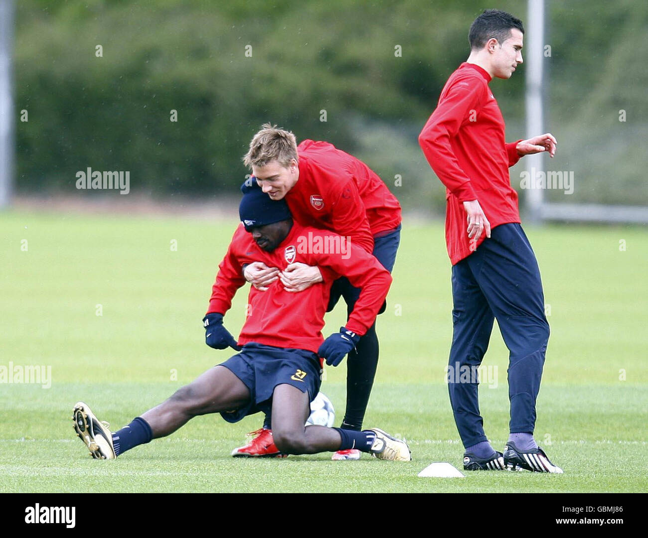 Soccer - Arsenal Training Session - London Colney Stock Photo - Alamy