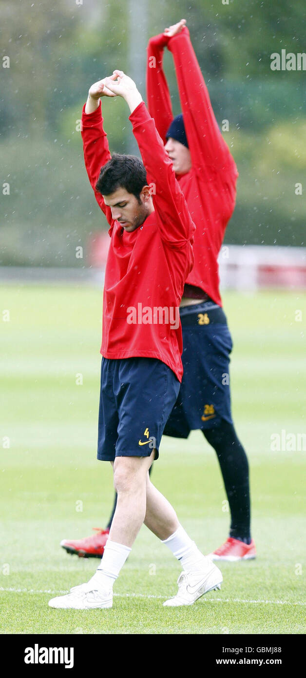 Soccer - Arsenal Training Session - London Colney Stock Photo - Alamy