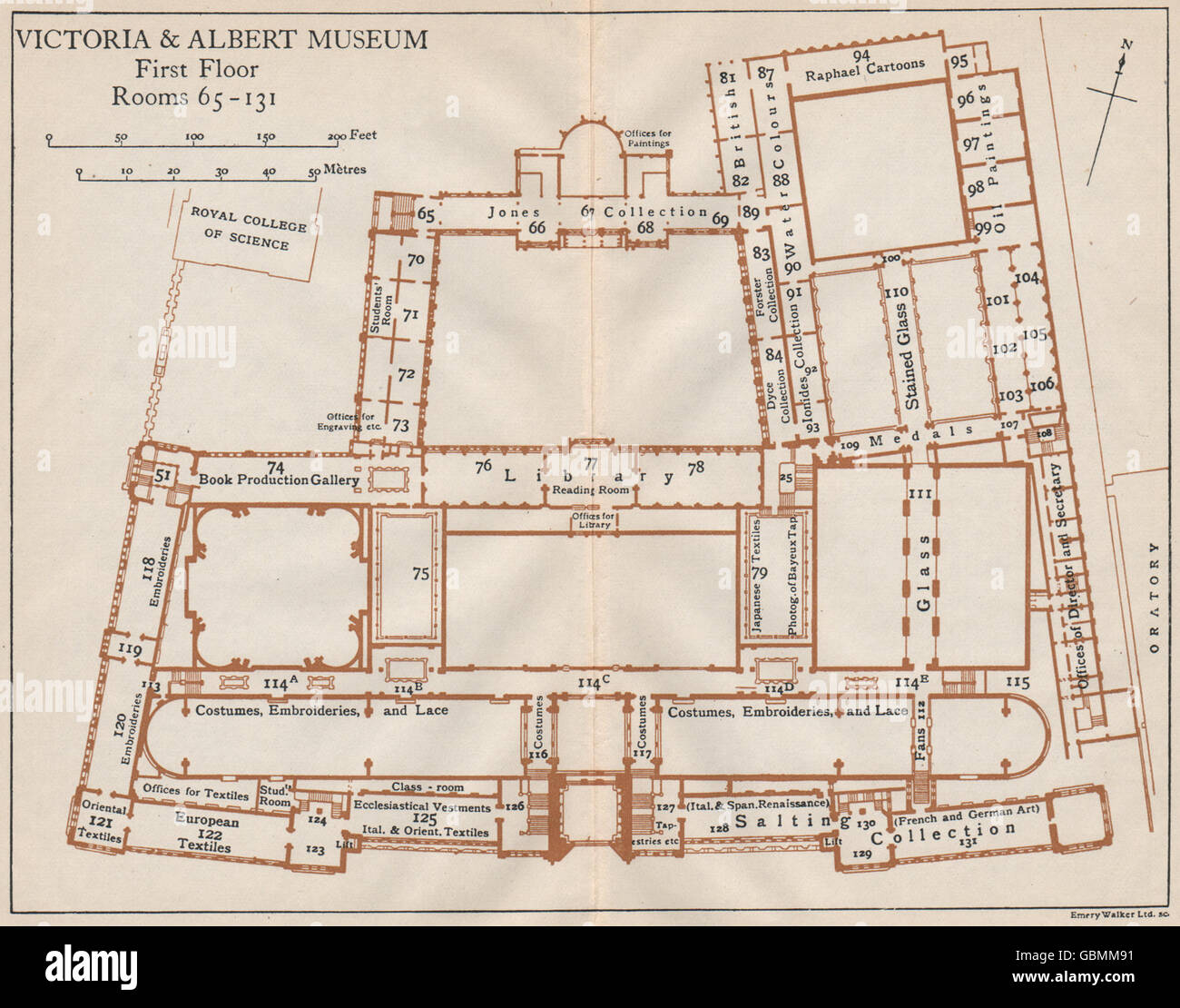 Victoria And Albert Museum Map Poster; Map Of South Kensington Museum,