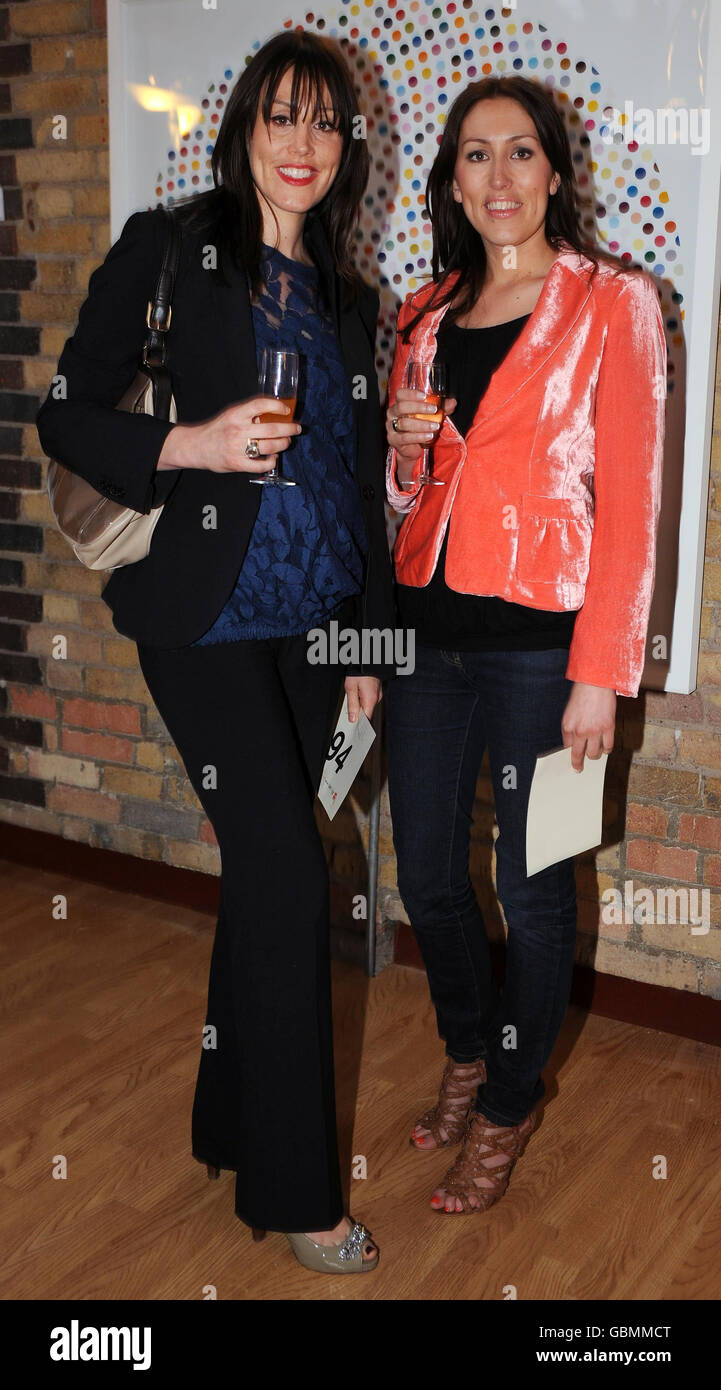 Lucy Rusedski (left), wife of tennis player Greg Rusedski, and her ...