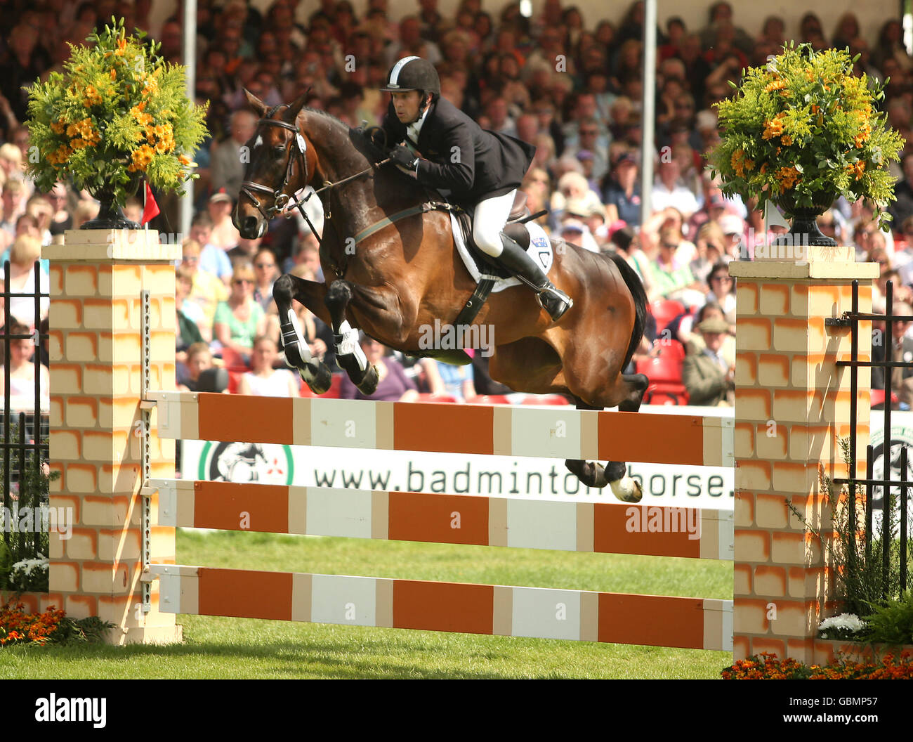 Sam Griffiths riding Happy Times to third place overall during the show ...