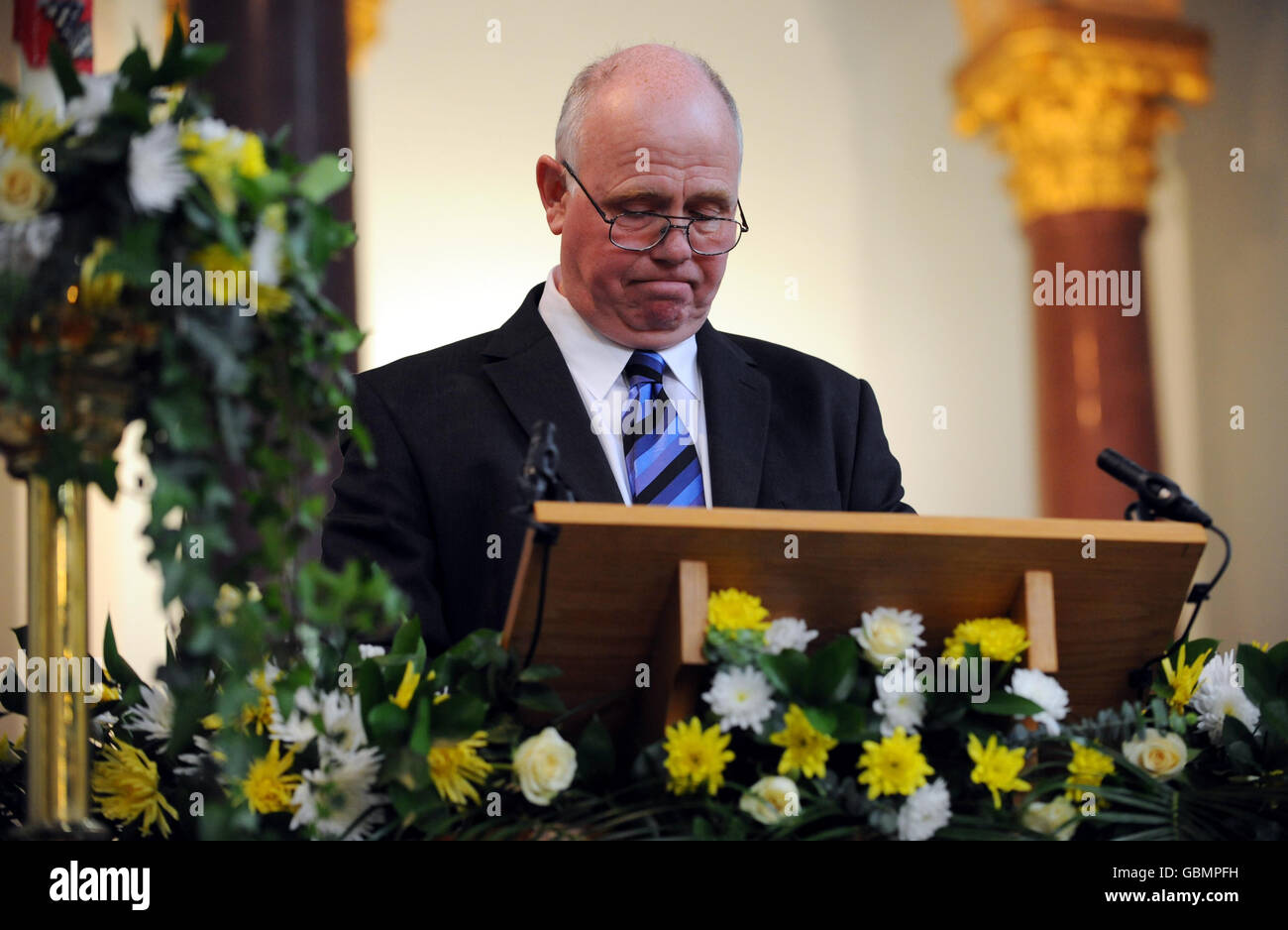 Jimmy Mizen memorial bench Stock Photo - Alamy