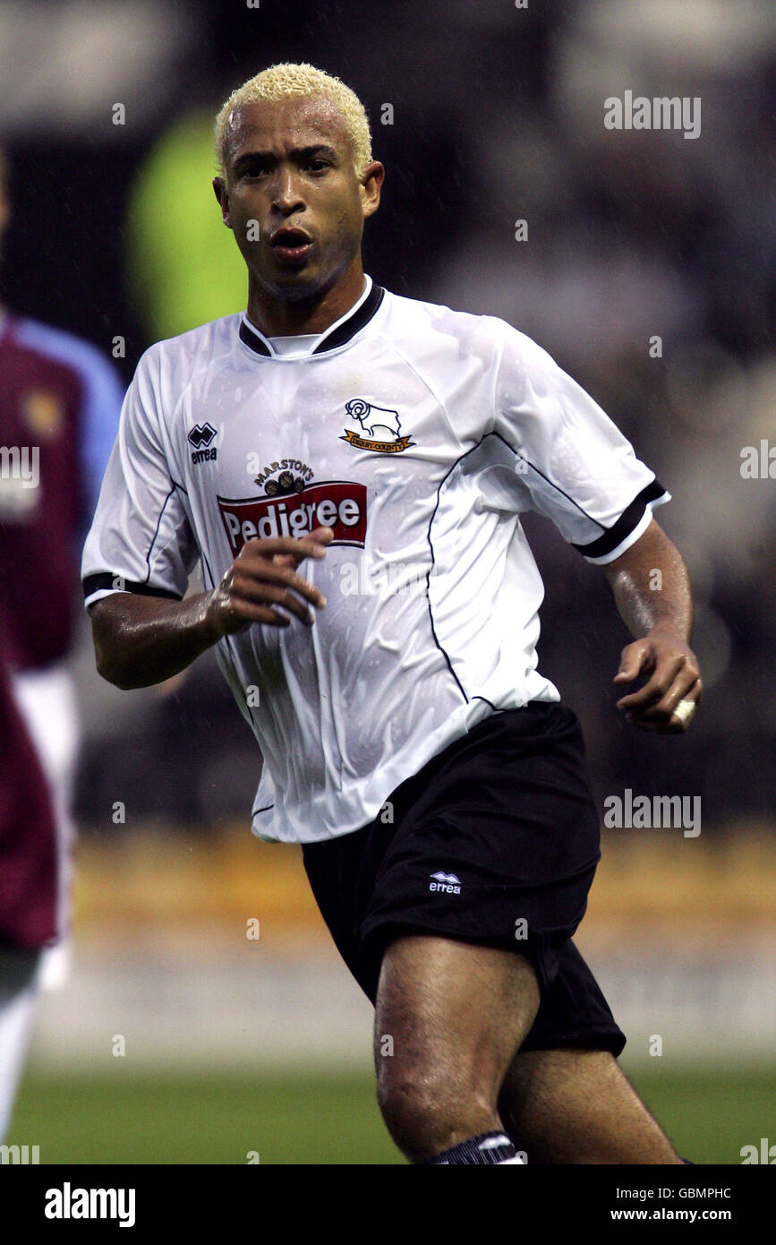 Soccer - Friendly - Derby County v Aston Villa Stock Photo - Alamy