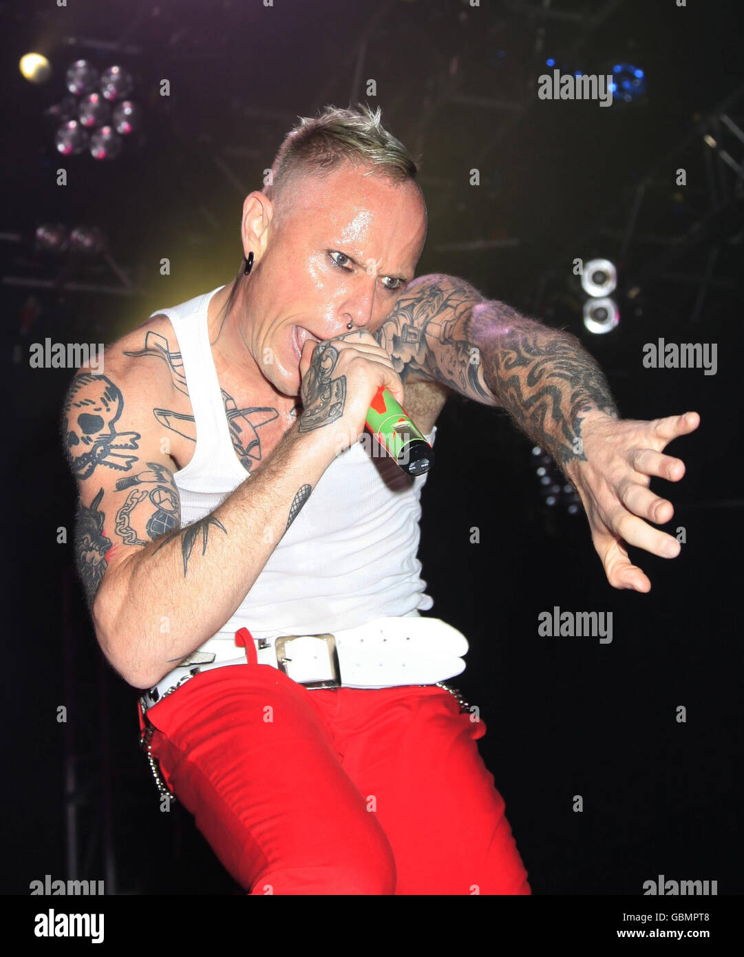 The Prodigy performing on the Main Stage during Radio 1's Big Weekend ...