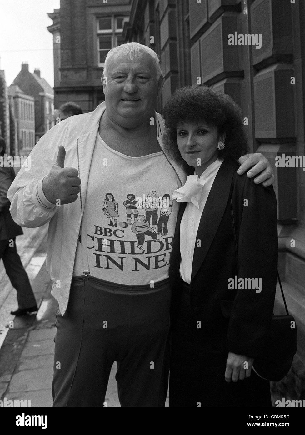 Shirley crabtree fat heart condition attack thumbs up braces tracksuit ...
