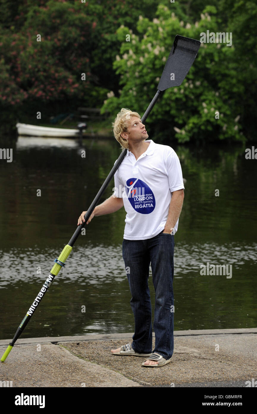Rowing - Andrew Hodge Training Session - Molesey Boat Club Stock Photo ...