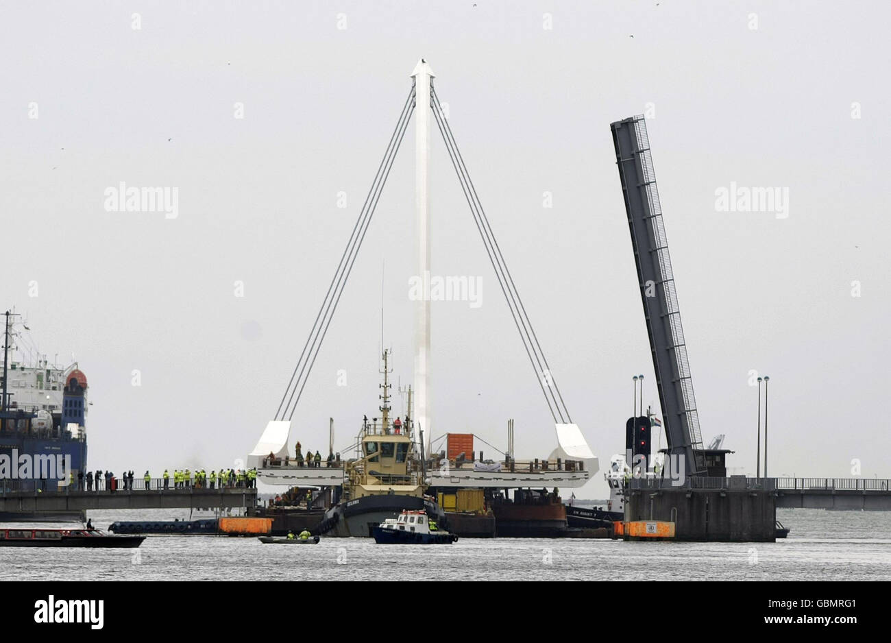The Samuel Beckett Bridge passes through the east link toll bridge on ...