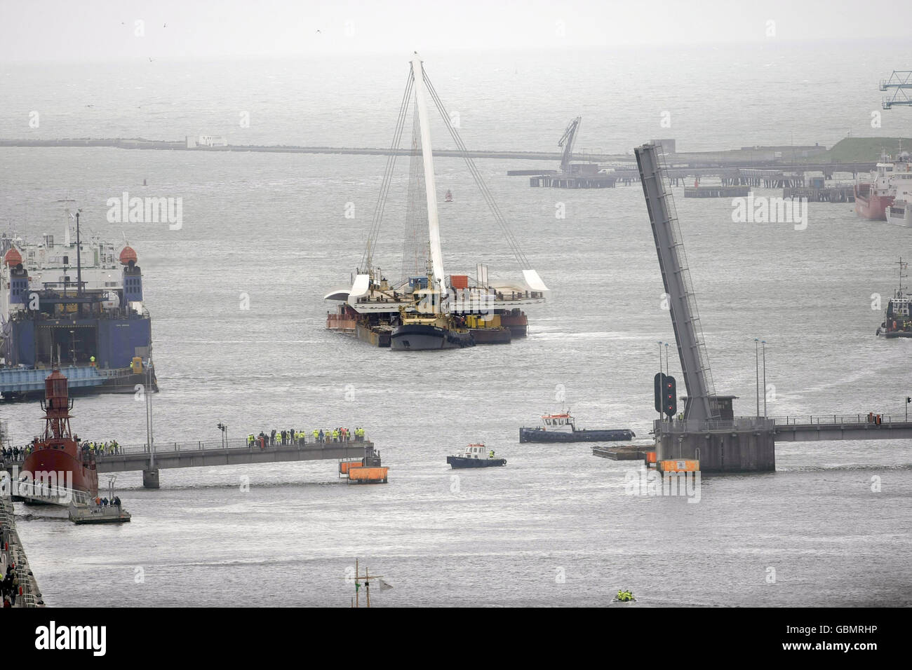 The Samuel Beckett Bridge passes through the east link toll bridge on ...