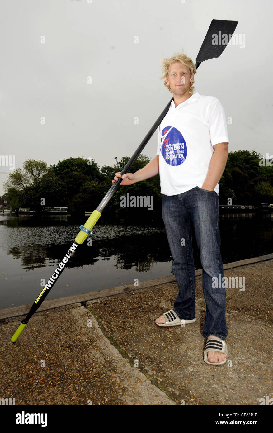 Rowing - Andrew Hodge Training Session - Molesey Boat Club Stock Photo ...
